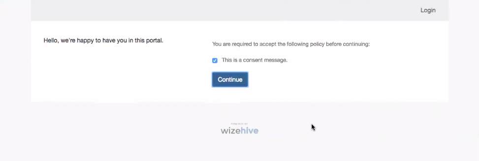Login Consent – WizeHive