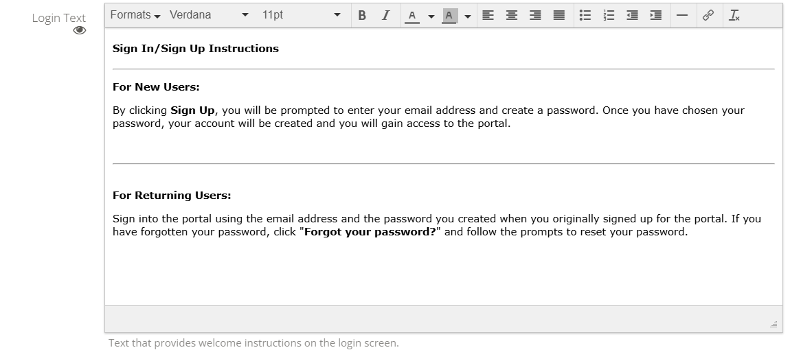 Submission Portal Login Page Text – WizeHive